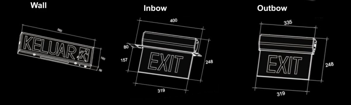 Exit Lamp Series – Wall – SAKA Lighting