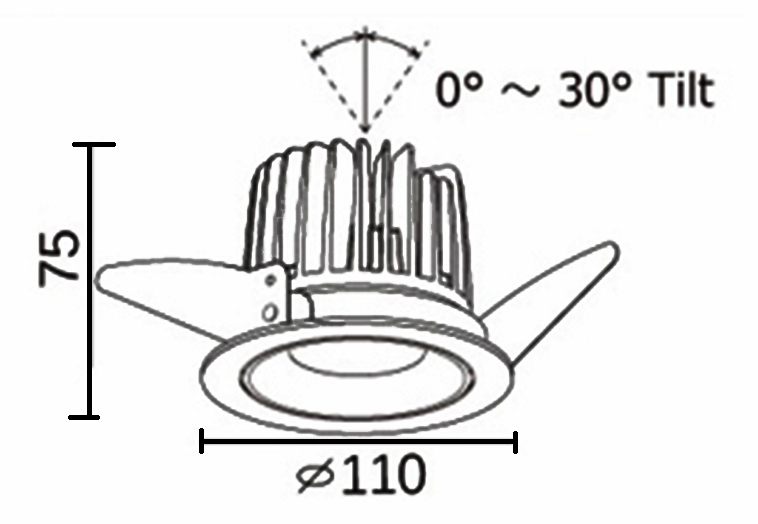 Downlight Spot – LED SERIES – FR 1038WR/WL – SAKA Lighting